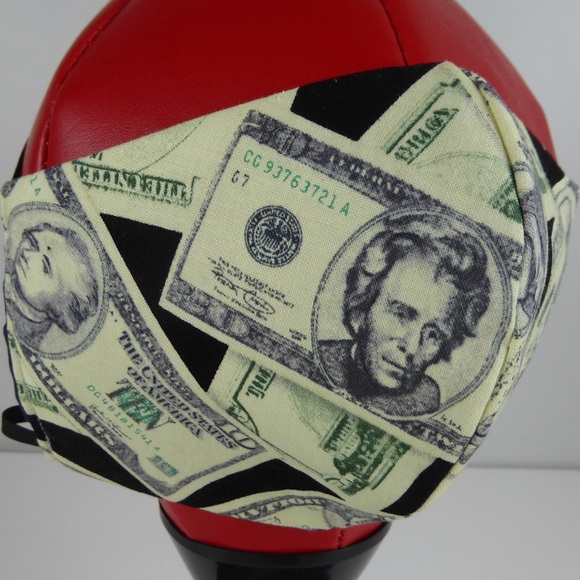 Hand Crafted | Accessories | Cash Money Face Covering Cotton Facemask ...